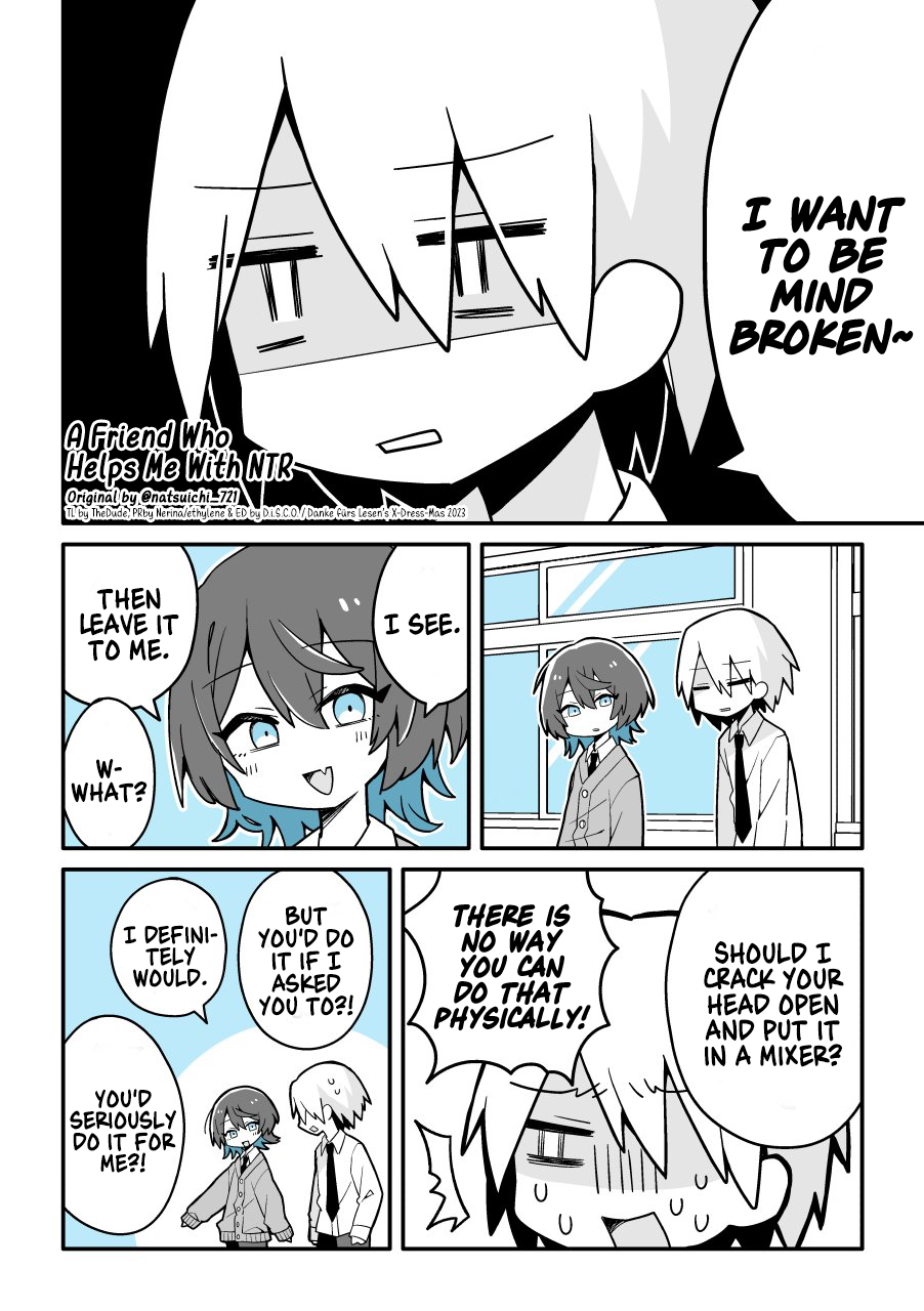 A Friend Who Helps Me With NTR | Chapter 0 | Danke fürs Lesen