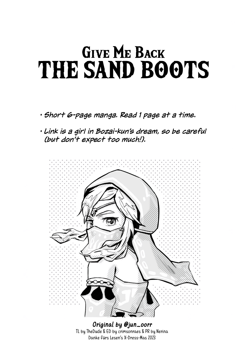 The Legend of Zelda: Breath of the Wild - Give Me Back The Sand Boots | Chapter 0 | Danke fürs Lesen