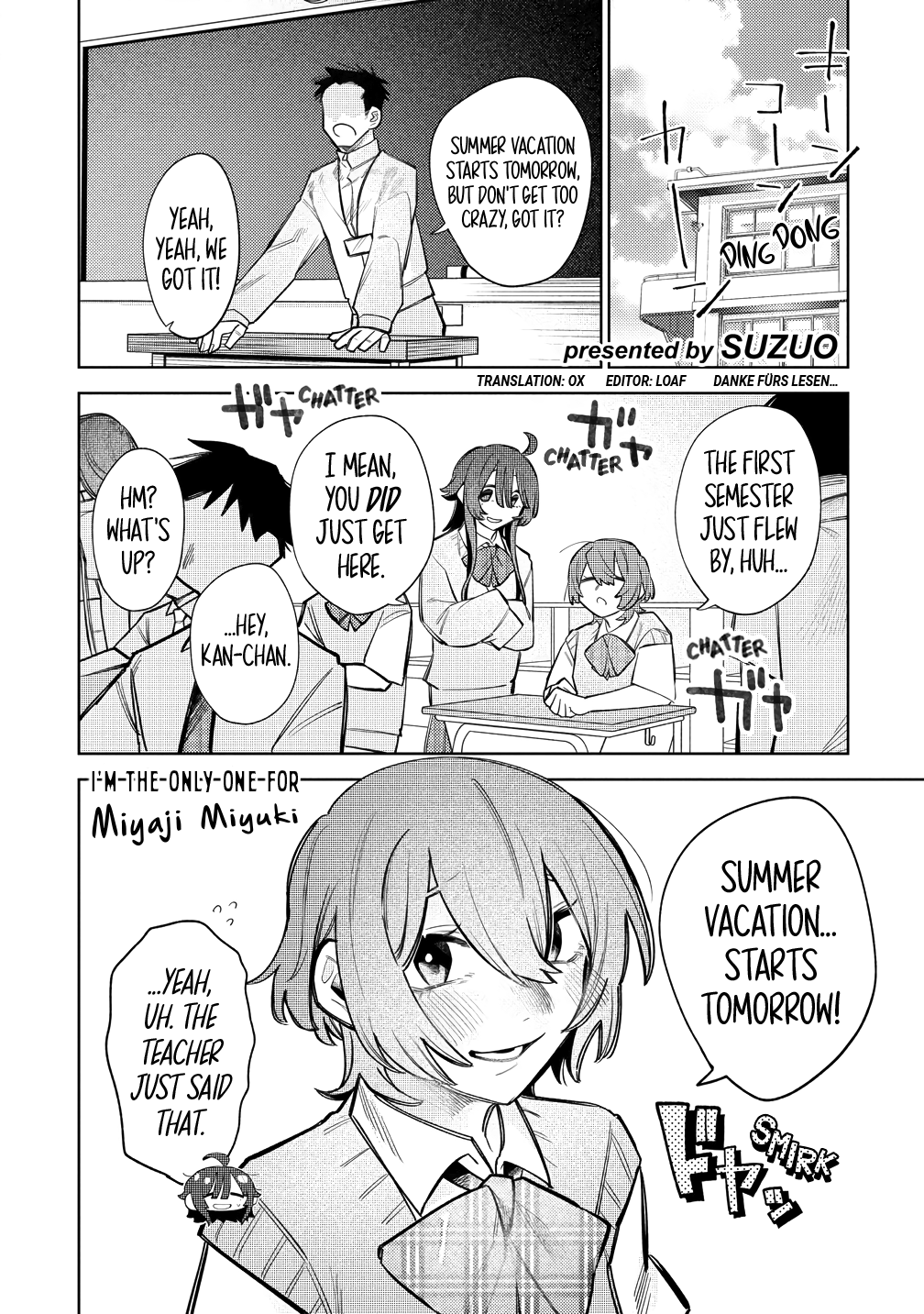 I'm the Only One for Miyaji Miyuki | Chapter 6 | Danke fürs Lesen